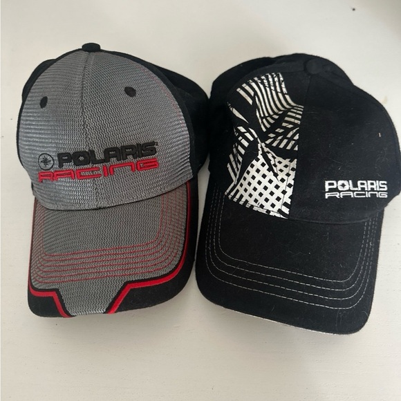polaris | Accessories | Polaris Racing Caps Set Gray And Black | Poshmark